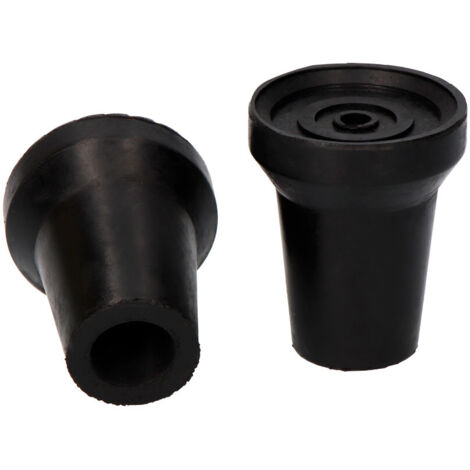 Contera exterior goma para muleta ø17mm negra