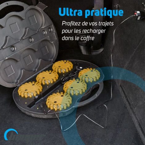 Kit de - Balises de signalisation LED rechargeables