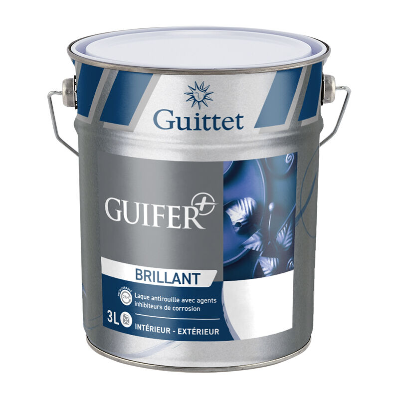 Peinture Guittet Guifer + Demi-brillant Noir 3l - Guittet