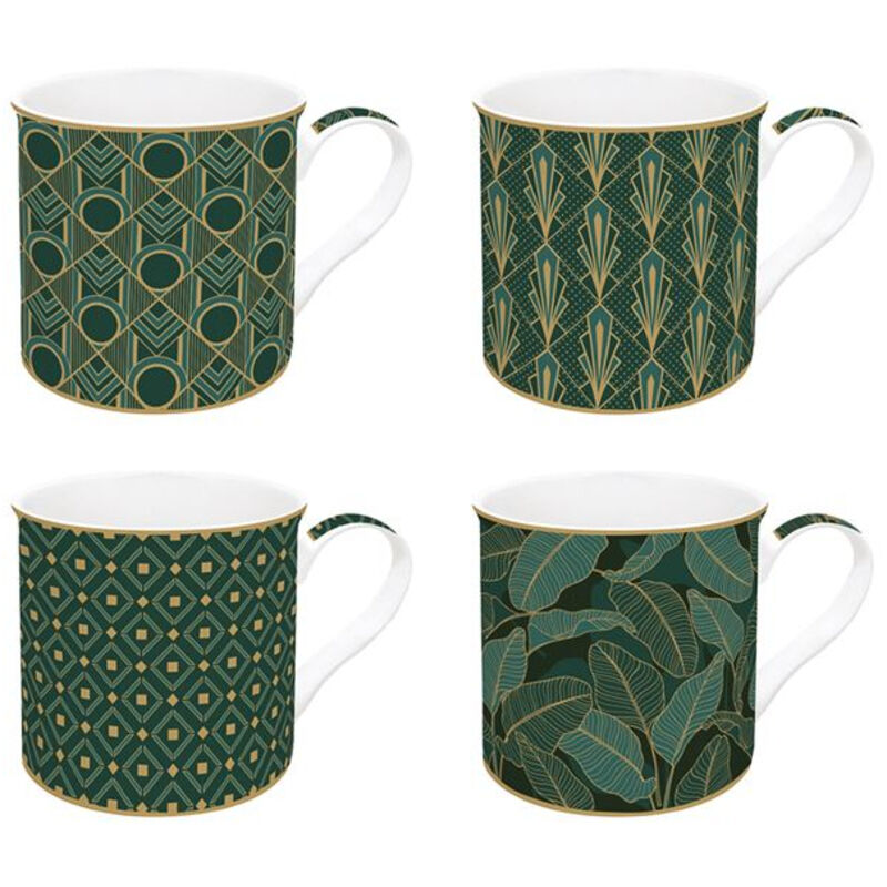 Coffret 4 Mugs 30 Cl - Charleston - Easy Life