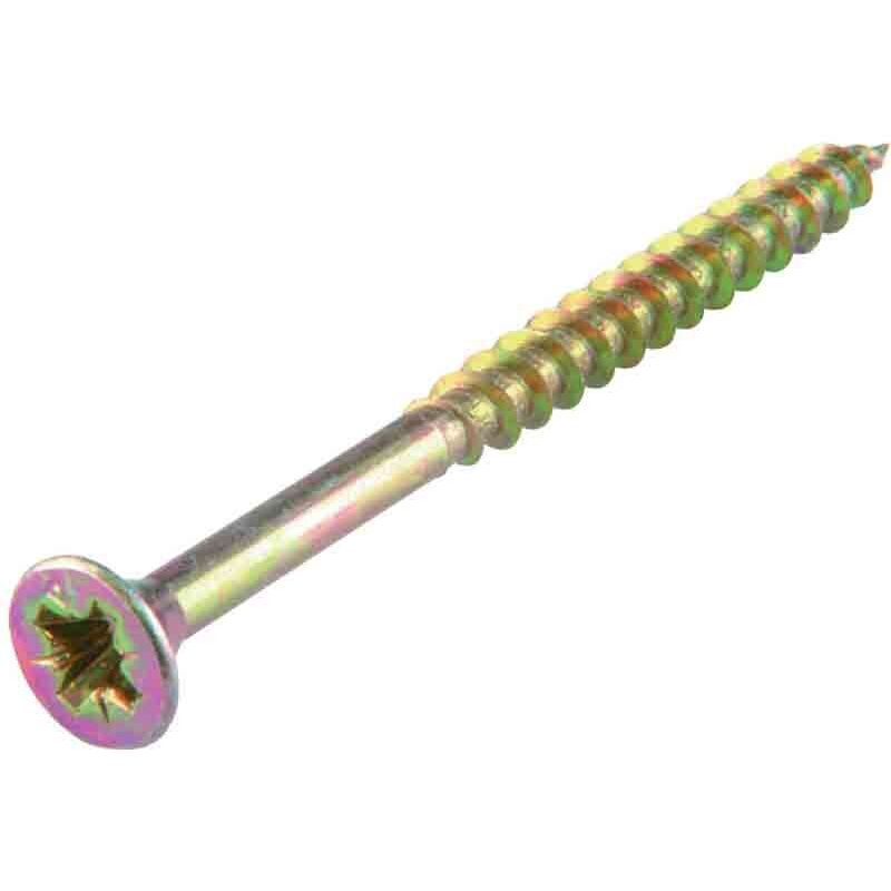 Vis Agglo Tête Fraisée Pz Standard Acier Zingué Jaune 4,5 X 35 Mm 11 Pc(s)