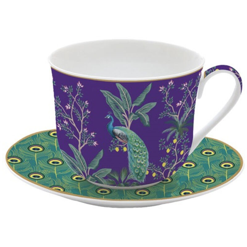 Coffret Tasse Déjeuner 40 Cl - Imperial Peacock - Easy Life