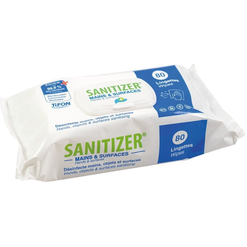 Mains & Surface 80 Lingettes
