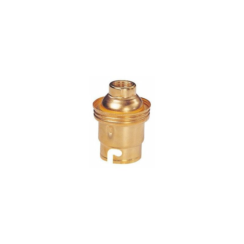 Douille b22 acier laitonné sans passage de fil v raccord ø 10 mm simple ... Douille b22 acier laitonné sans passage de fil v raccord ø 10 mm simple ...