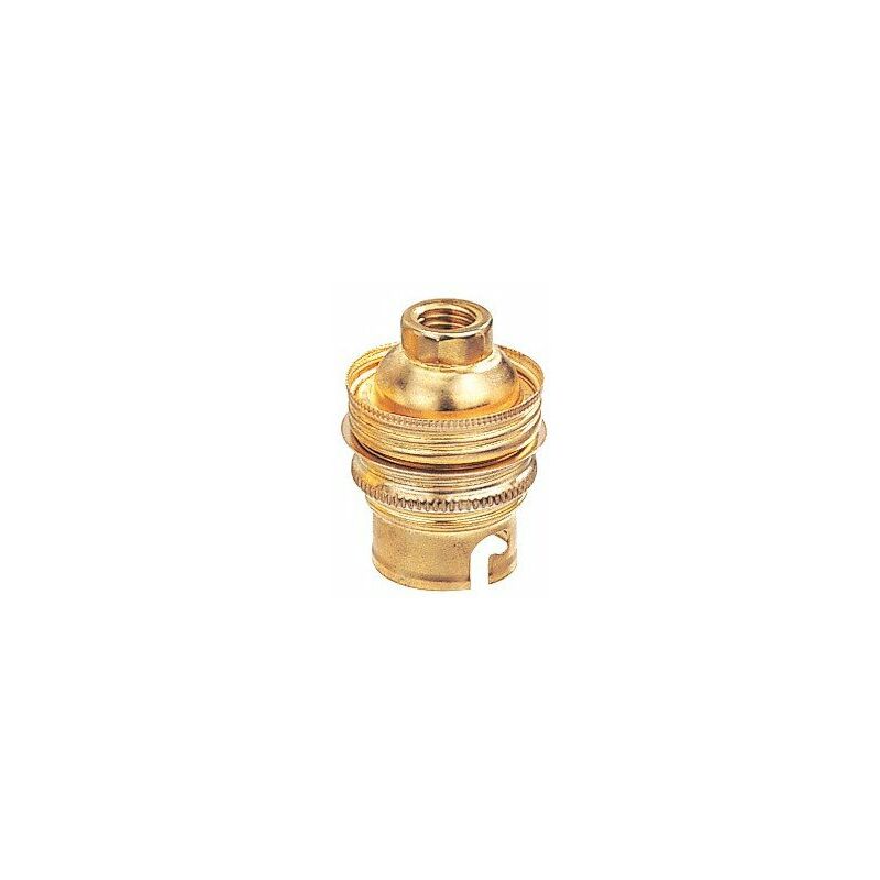 Douille b22 acier laitonné sans passage de fil v raccord ø 10 mm double ... Douille b22 acier laitonné sans passage de fil v raccord ø 10 mm double ...