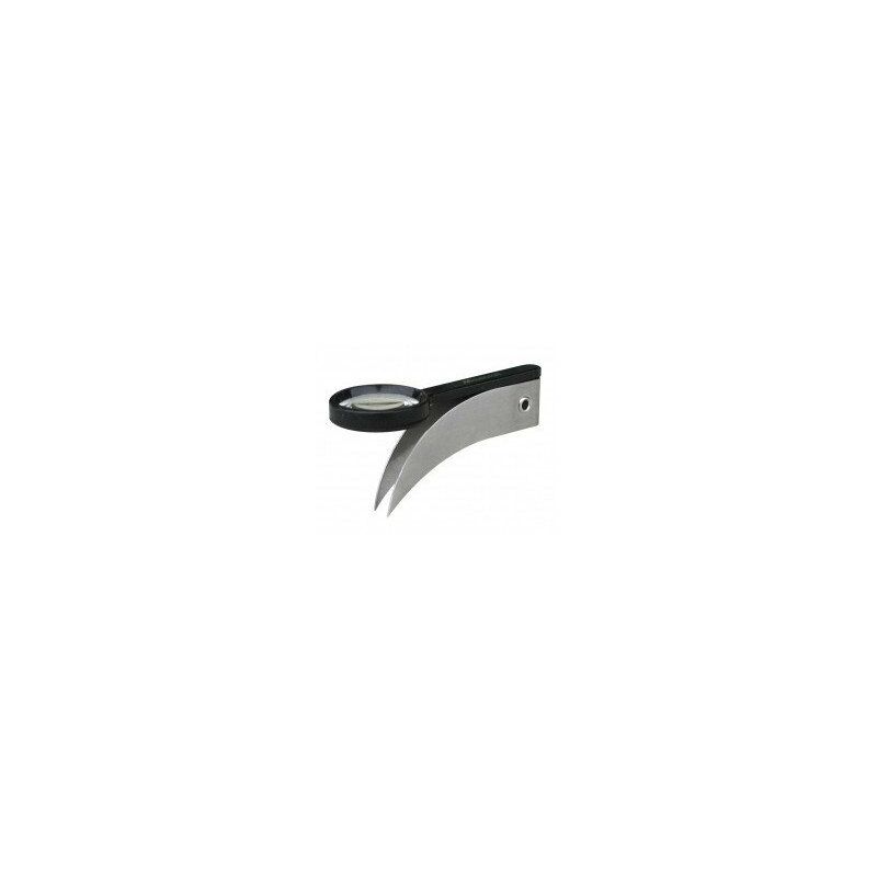 Pince brucelle avec loupe sc75250