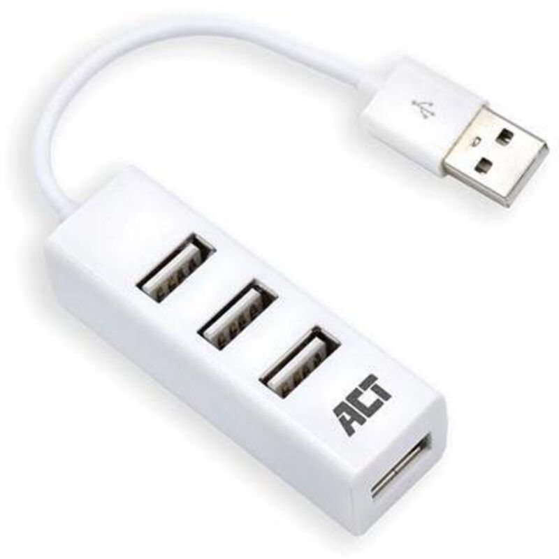 usb 2.0 hub mini 4 port white
