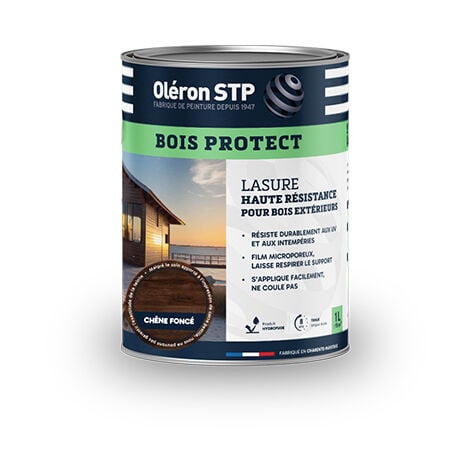 Technima Oléron Lasure Bois Protect Chêne Foncé 1l - Technima
