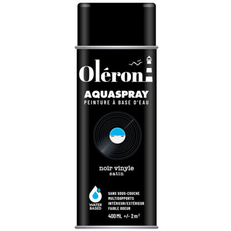 Aérosol Technima Aquaspray Oléron Noir Vinyle Satiné 400ml - Technima