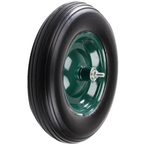Roue De Brouette 480/400-8 Universelle Pleine, Jante Verte Et ...