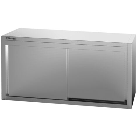 Plat professionnel armoire murale inox portes coulissantes 1400 mm ...