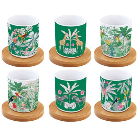 Coffret 6 Tasses à Café 11 Cl - Exotic Heaven - Easy Life