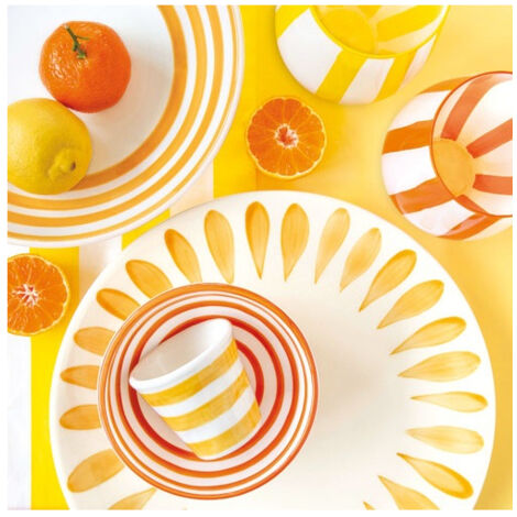 Verres à eau Pozzi Milano Twist Match en boîte cadeau orange de 500 ml ...