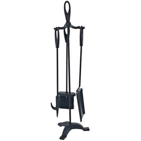 Kit De Cheminée, Couleur Forge, 3 Pièces, 19 X 68,5 Cm