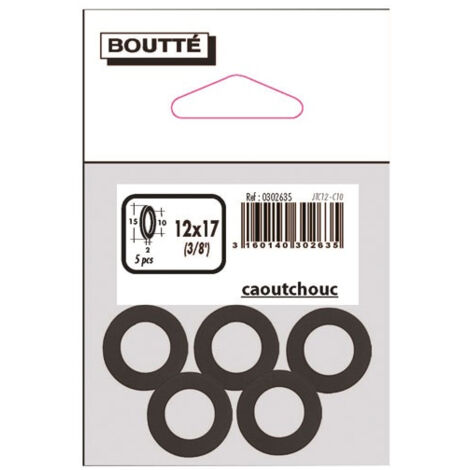 Joint Caoutchouc 12x17 Sachet De 5 - Boutte