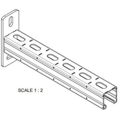 Console Strut 41x41x2 Ez L600