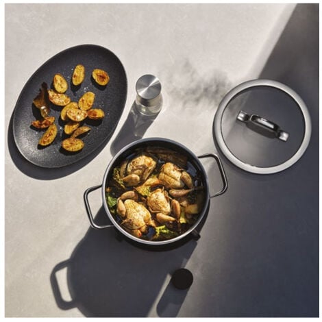 Fusiontec Mineral Pro Faitout Bas 20cm 2l4 Noir - Gpe Seb France - Wmf Cookware