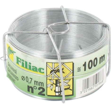 Fil galvanisé 0,7mm - 100 mêtres - n°2 - FILIAC