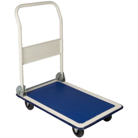 Chariot de manutention pliable 150 kg compact avec roues silencieuses ...