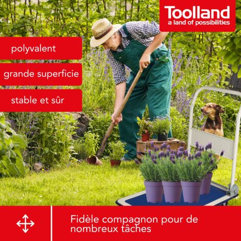 Chariot de manutention pliable 150 kg compact avec roues silencieuses ...
