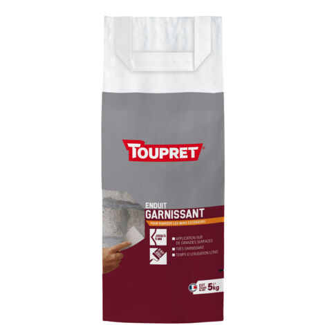 ENDUIT GARNISSANT POUDRE 5KG EXTERIEUR POUDRE TOUPRET BCGAREX05