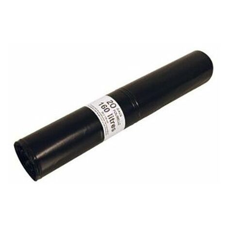 Sac Poub 160lx20 Noir 60 Microns - Publi Embal