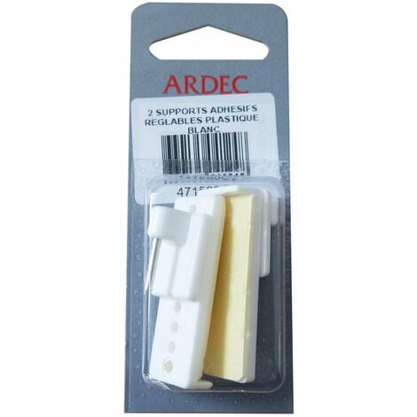Support Adhésif Reglable Blanc X2 - Ardec