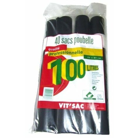 Sac Poub 100 L Pro Ref 40866 Poch De 40 Sacs