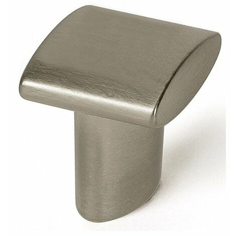 Boite 10 Boutons Zamak 20x20 Nickel Mat Brosse Ref 7-896 22
