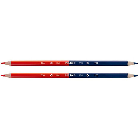 Blister 2 Crayons Bicolores Milan