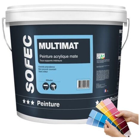 Peinture SOFEC Multimat acrylique blanc 15L - SOFEC