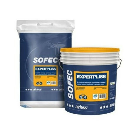 Enduit Airless De Garnissage Et De Lissage - Expert Liss 25kg Blanc - Sofec
