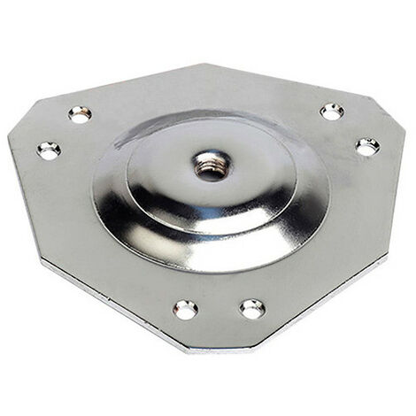 Platine Pour Fixation De Pieds, Acier Couleur Chromé Poli Mod.410 ...