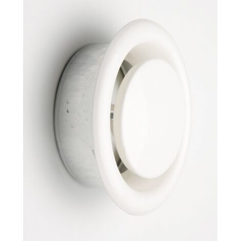 Tuyau Diffuseur Pour Encastrer ø125mm Reglable Koppa D'acier Blanc