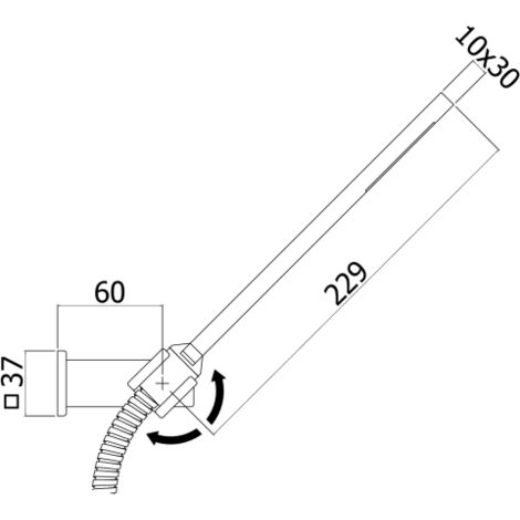 LEVEL set de douche externe Paffoni ZDUP058CR Chromé - Laiton