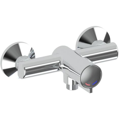 Mitigeur de douche temporisé 25 sec avec bouton anti-blocage MINIMAL ...