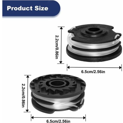 YMYNY Lot de 4 bobines de rechange pour débroussailleuse sans fil Parkside PRTA 20-Li C3 IAN351753