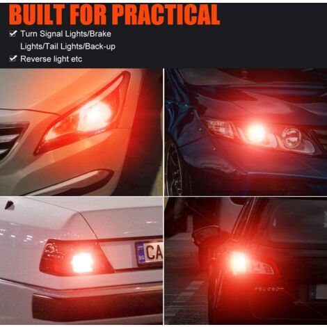 YMYNY 10 Pièces 1157 BAY15D LED Ampoules pour Auto Feux de Frein ...