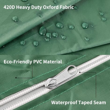 YMYNY Bâche Cuve 1000L Anti UV 210D avec Cordon Fermeture éclair IBC Housse Container Réservoir ...