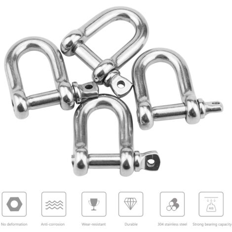 YMYNY Pièces M10 Manille Inox Acier, Manille D'anneau de D de Chaîne ...