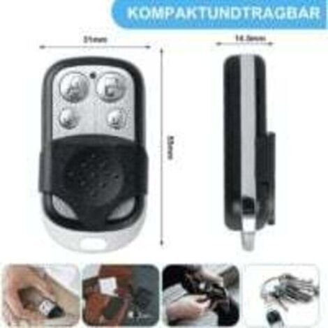 YMYNY 4 Pièces Telecommande Universelle Portail, Telecommande Garage ...
