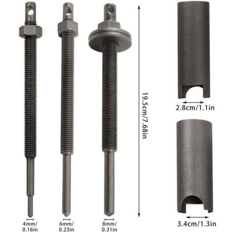 Extracteurs de Roulements de moto 8 PIÈCES Kit d'outils De Retrait de ...