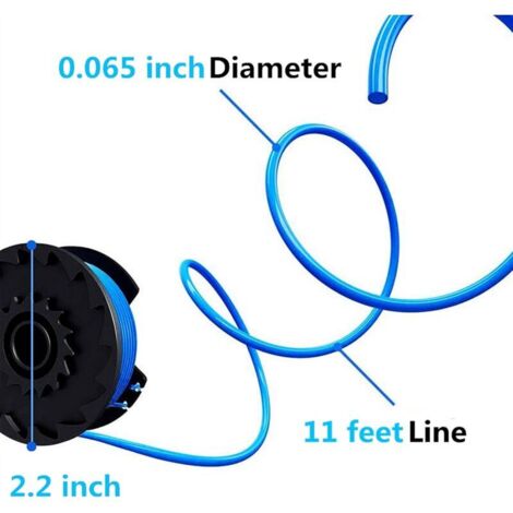 10 Paquets Bobine de Rechange pour Coupe-bordure de Ligne 0,065 pouce pour Ryobi 18v 24v 40v ...