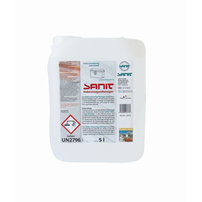 Sanit nettoyant système de levage 3373 bidon de 5 l
