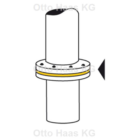 HAAS Joint de bride OHA-Press 8921 DN 20, PN 10, 20x58 mm, selon DIN 2632