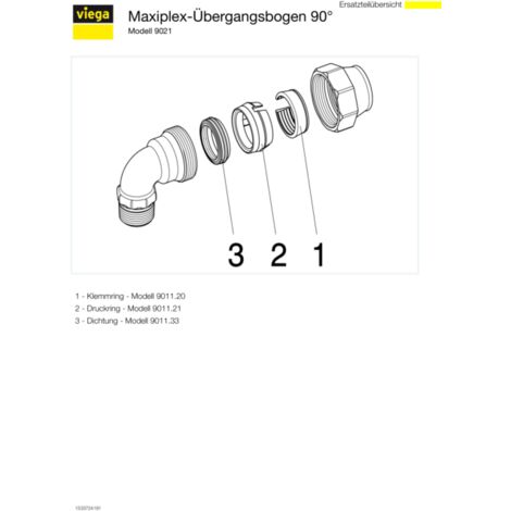 Viega Maxiplex raccord à vis d&39angle 277666 Ø 50 mm x R 2000 2000 /2 ...