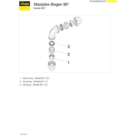 Viega Maxiplex raccord d&39angle 277789 Ø 50 mm, 90 degrés, bronze ...