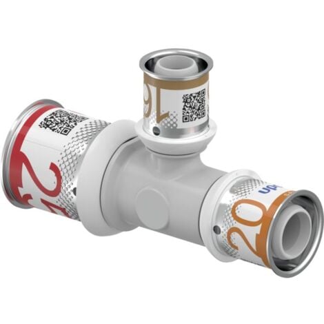 Té à sertir Uponor S-Press PLUS 1039954 25 x 16 x 20 mm, réduit, PPSU