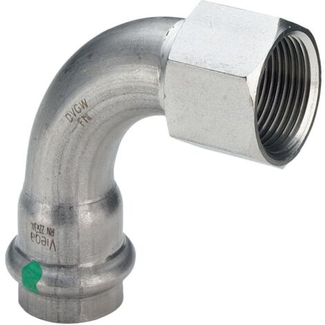 Viega arc Sanpress Inox 437138 35mmxRp 1 1/4, 90 degrés, acier ...