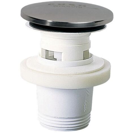 Scarico lavabo Quick Clac valvola a ribalta in acciaio inox cromato